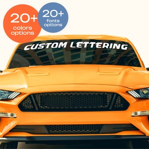 Custom Windshield Decal - Custom Vinyl Decals for Vehicles - Waterproof ...