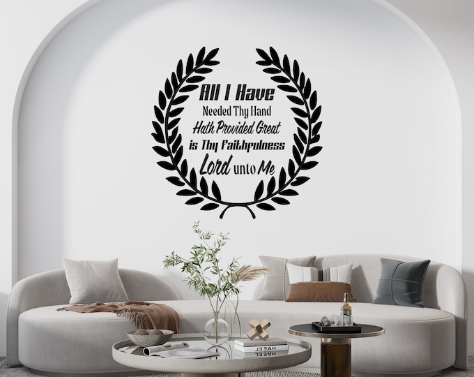 Jesus the Name Above All Names Christian Stickers Vinyl Wall Bible ...