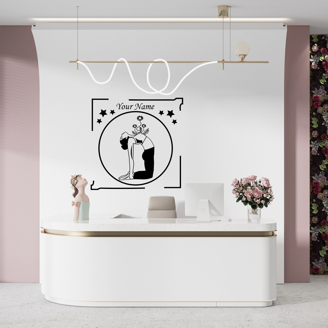 Girl Stretching Back and Touching Legs Yoga Stickers - Yoga Meditation ...