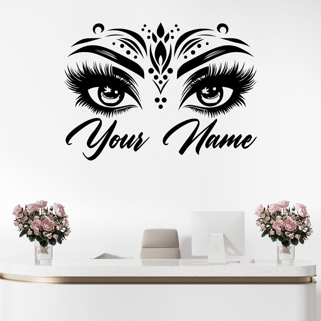 Wall Decals for Makeup Eyes Wall Stickers Lashes Make Everything Better ...