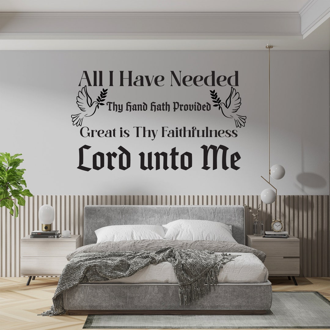 Christian Wall Decal With Peace Pigeon Drawings God Wall Decal Quote ...