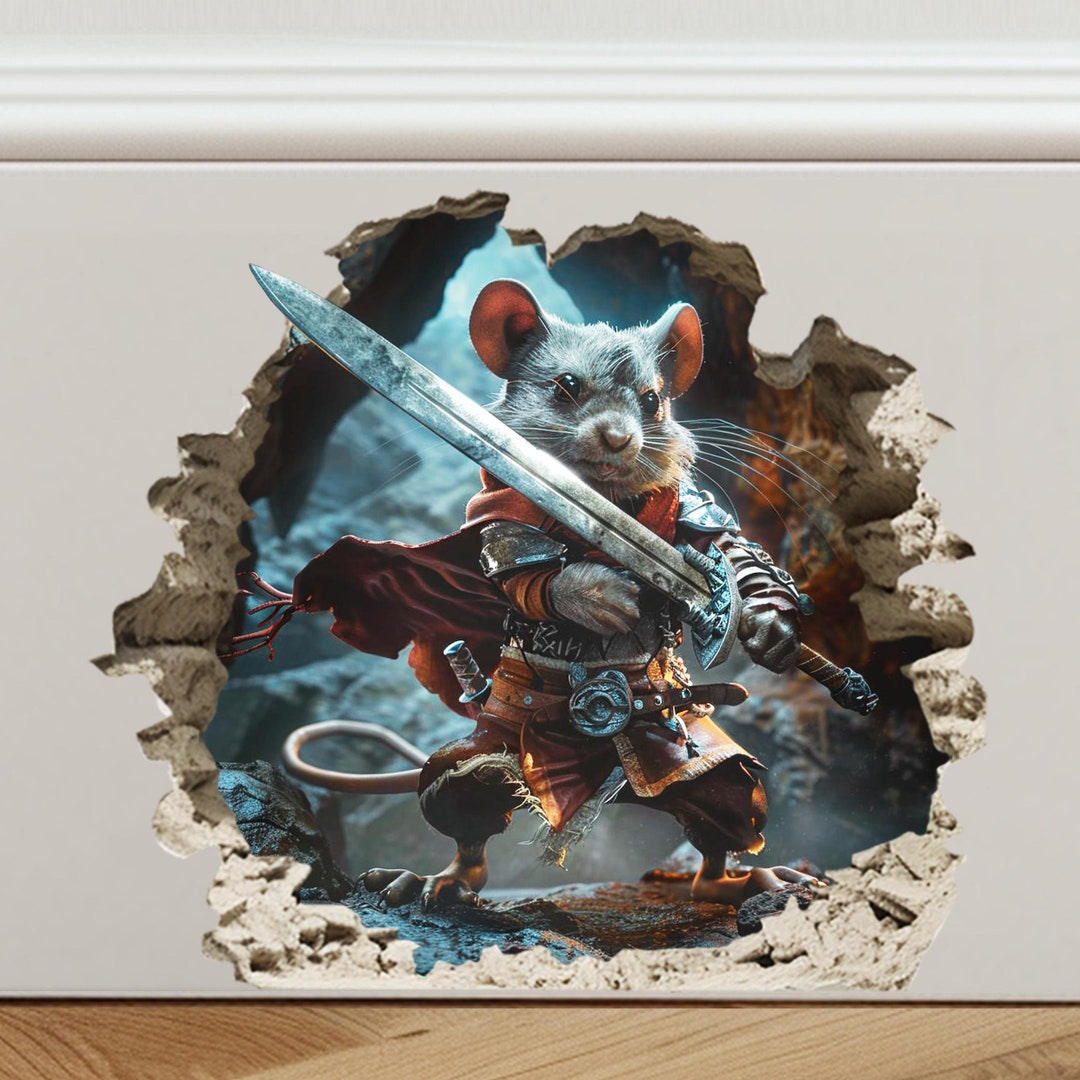 Mouse Hole Decal Mouse Wall Decal Mouse Stickers for Walls Mouse Decals ...