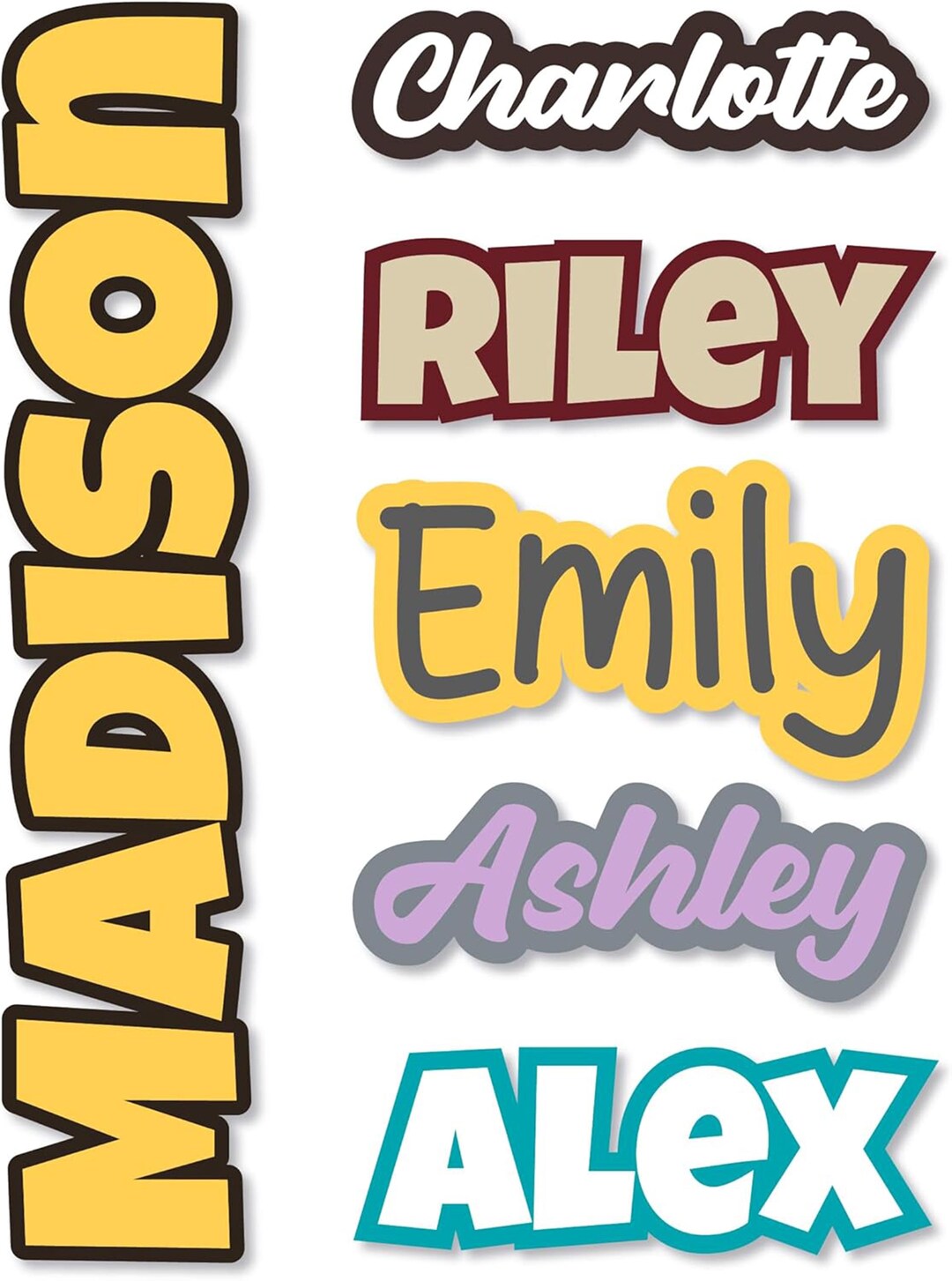 Custom Name Sticker | Personalized Vinyl Name Stickers | Water Bottle ...