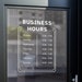 Custom Business Hours Sign Storefront Decal Restaurant Hours Hours of ...