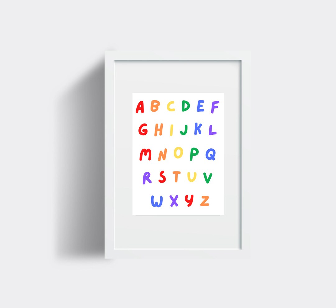 Digital Print- Alphabet - Etsy