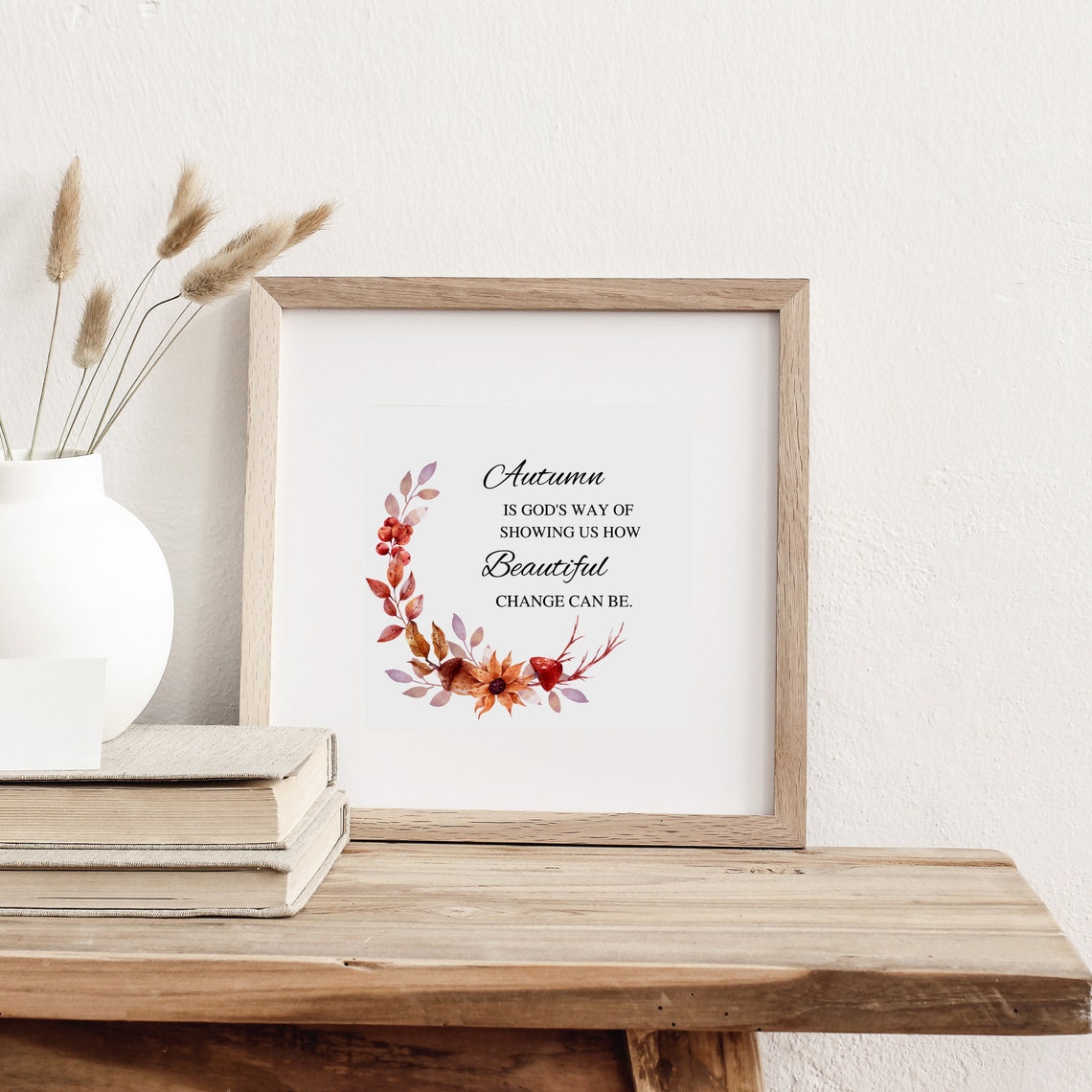 Fall Autumn Sign Printable, Autumn Art Print, Fall Wall Decor, Welcome ...