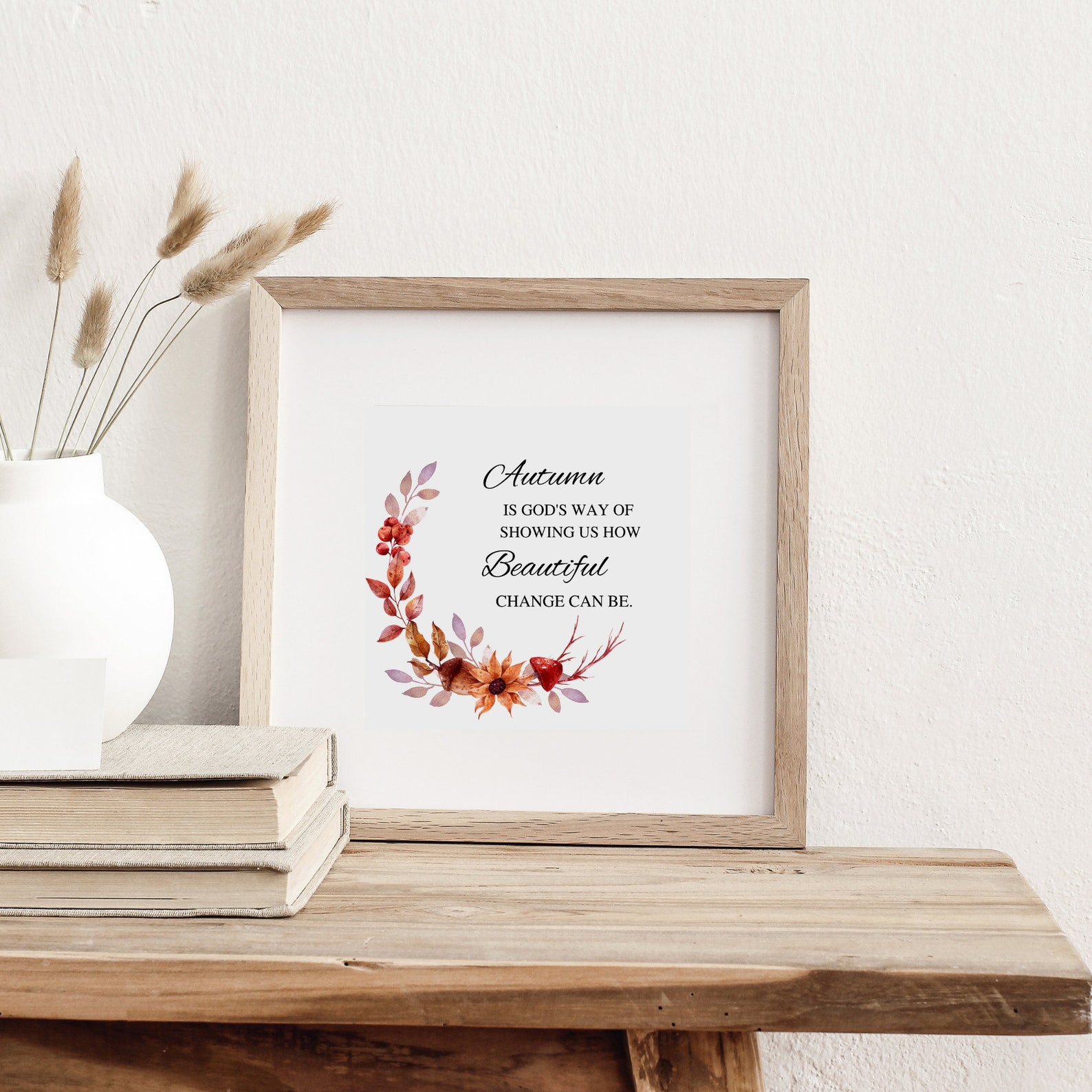 Fall Autumn Sign Printable, Autumn Art Print, Fall Wall Decor, Welcome ...