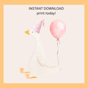 Silly Goose Birthday Balloon PNG Clipart | Silly Goose - Instant ...