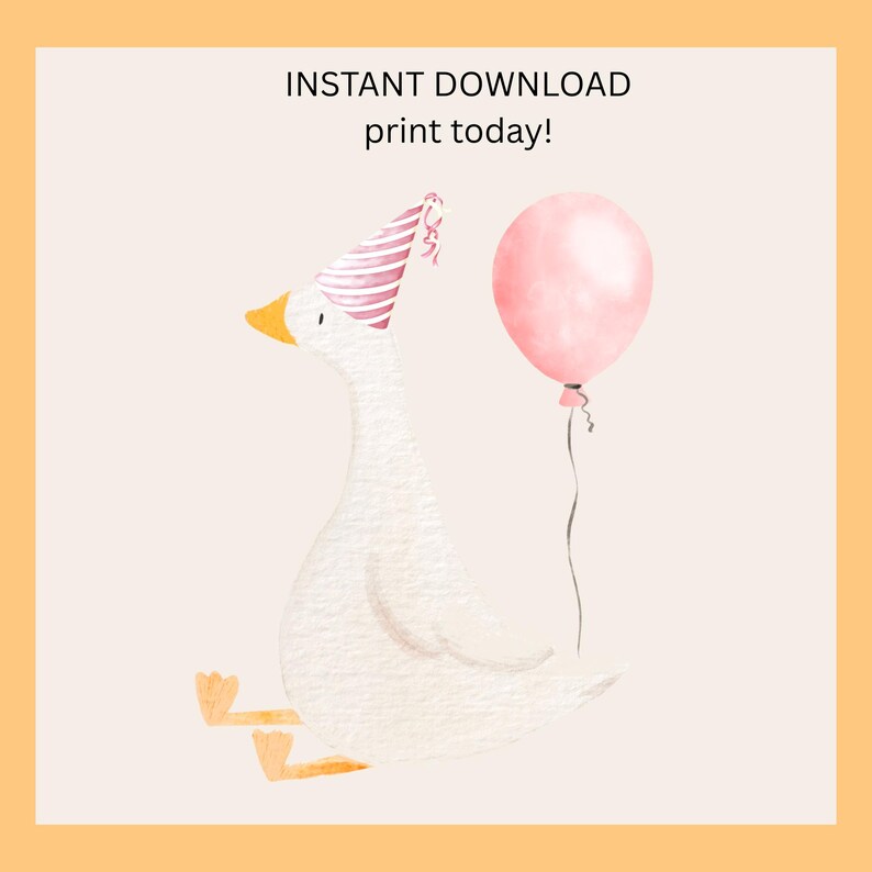Silly Goose Birthday Balloon PNG Clipart | Silly Goose - Instant ...