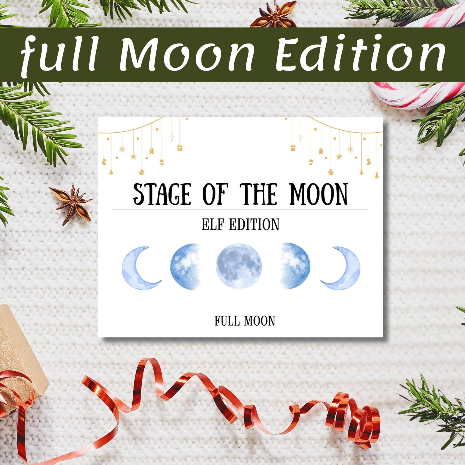 Stages of the Moon Printable | Moon Phases Learning Card | Science ...