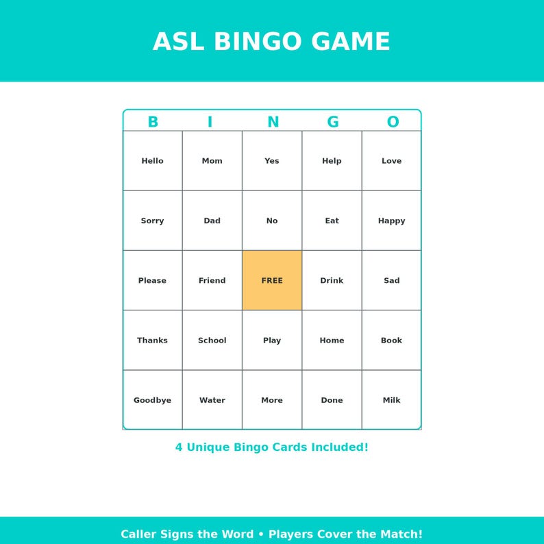 ASL Sign Language Printable Alphabet Flashcards American Sign Language ...