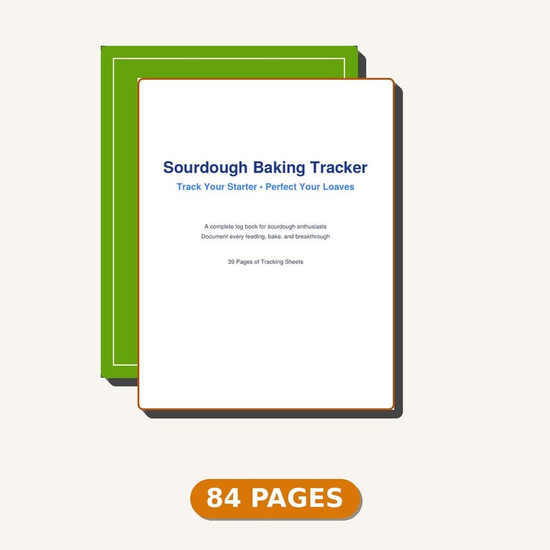 Kitchen Baking Bundle, Sourdough Tracker Pantry Inventory, Bread Baking ...