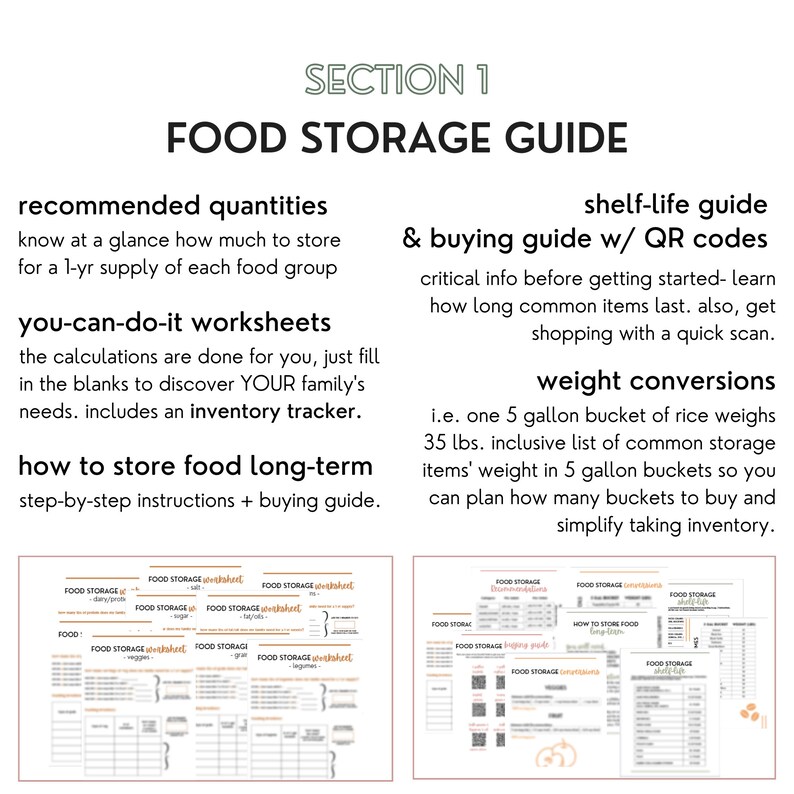 3 Guides in 1: Food Storage + 72 HR Kit + Emergency Plans Guide - Etsy