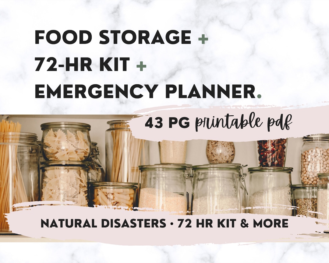 3 Guides in 1: Food Storage + 72 HR Kit + Emergency Plans Guide - Etsy