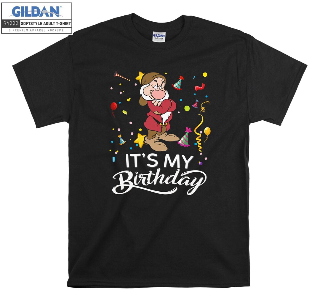 Grumpy Dwarf It's My Birthday Celebration Tee T Shirt Hoodie Hoody T ...