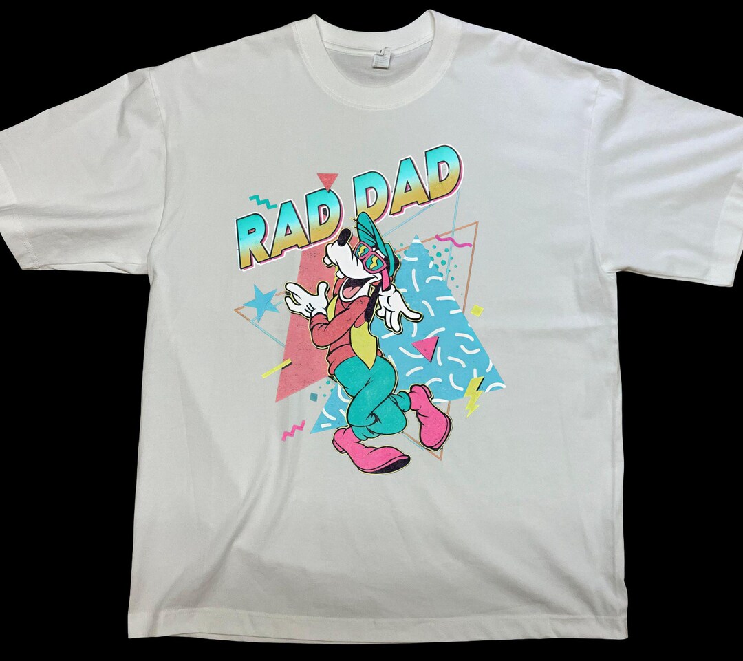 Retro 90S Disney Goofy Rad Dad Shirt Funny Goofy Daddy T Shirt Premium ...