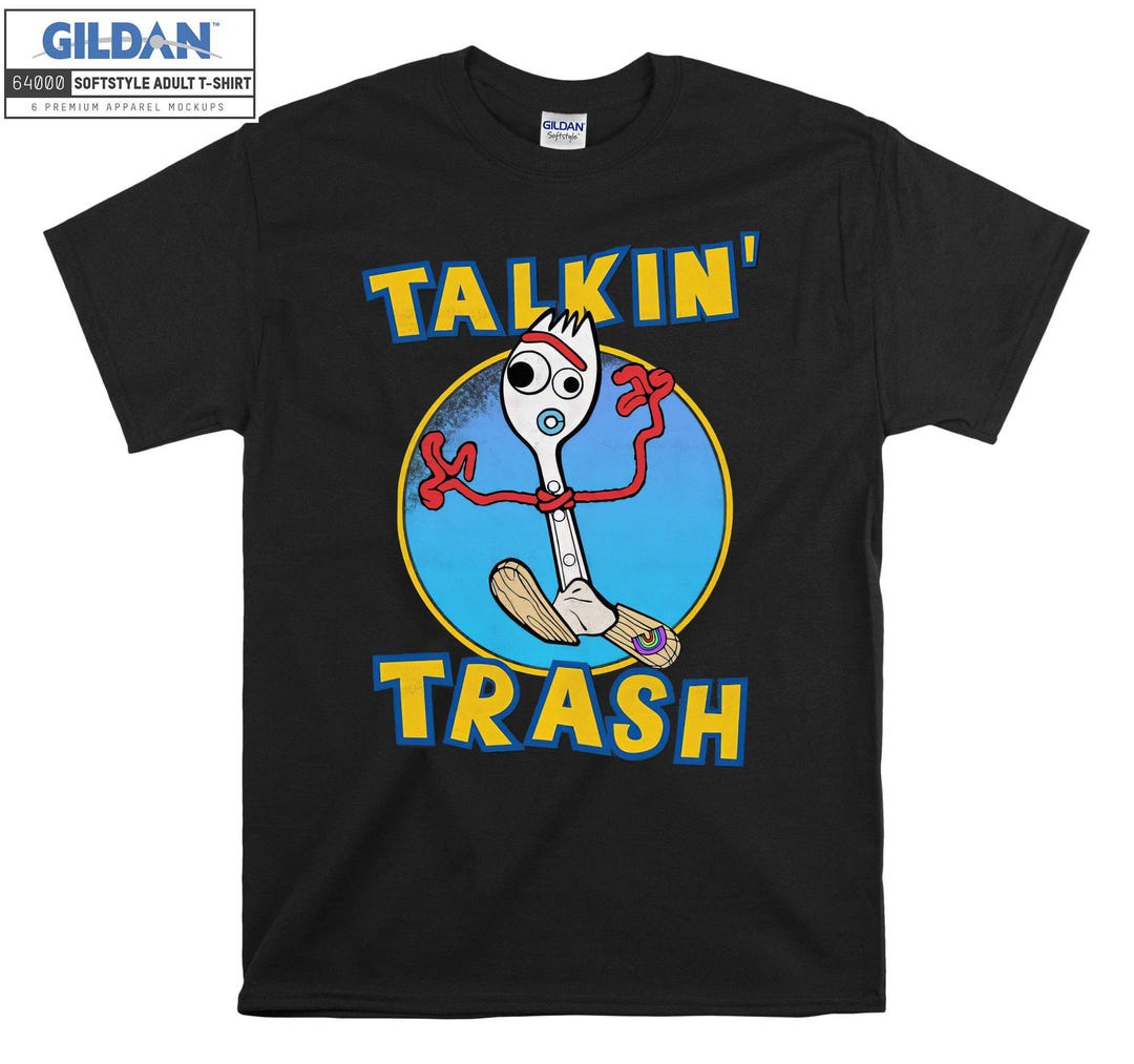 Funny Disney Pixar Toy Story 4 Character Forky Talkin Trash T-shirts ...