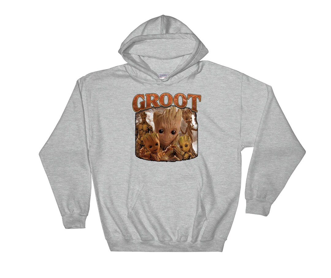 Disney Groot Famous Funny Cartoon Character Poster Hoodie Sweatshirt ...