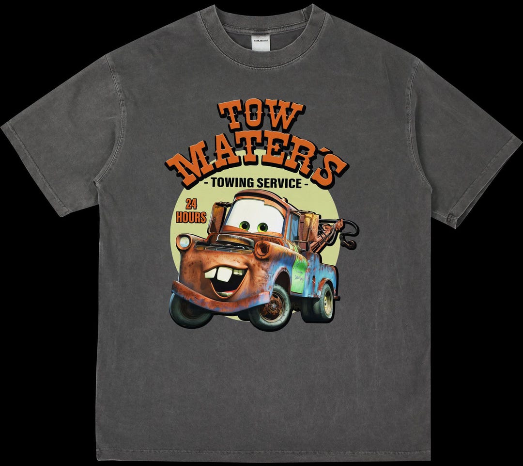 Disney Pixar Cars Tow Mater Towing Service Vintage T Shirt Premium ...