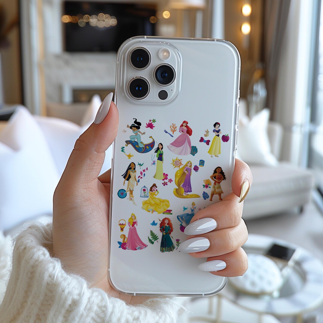 Disney Princesses Funny Famous Cartoon Character Figure Phone Case 8801 ...