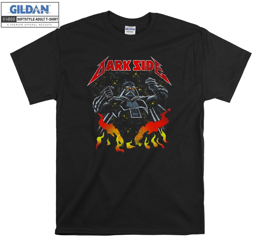 Darth Vader Heavy Metal Flames T-shirt Hoody Kids Child Tote Bag Tshirt ...