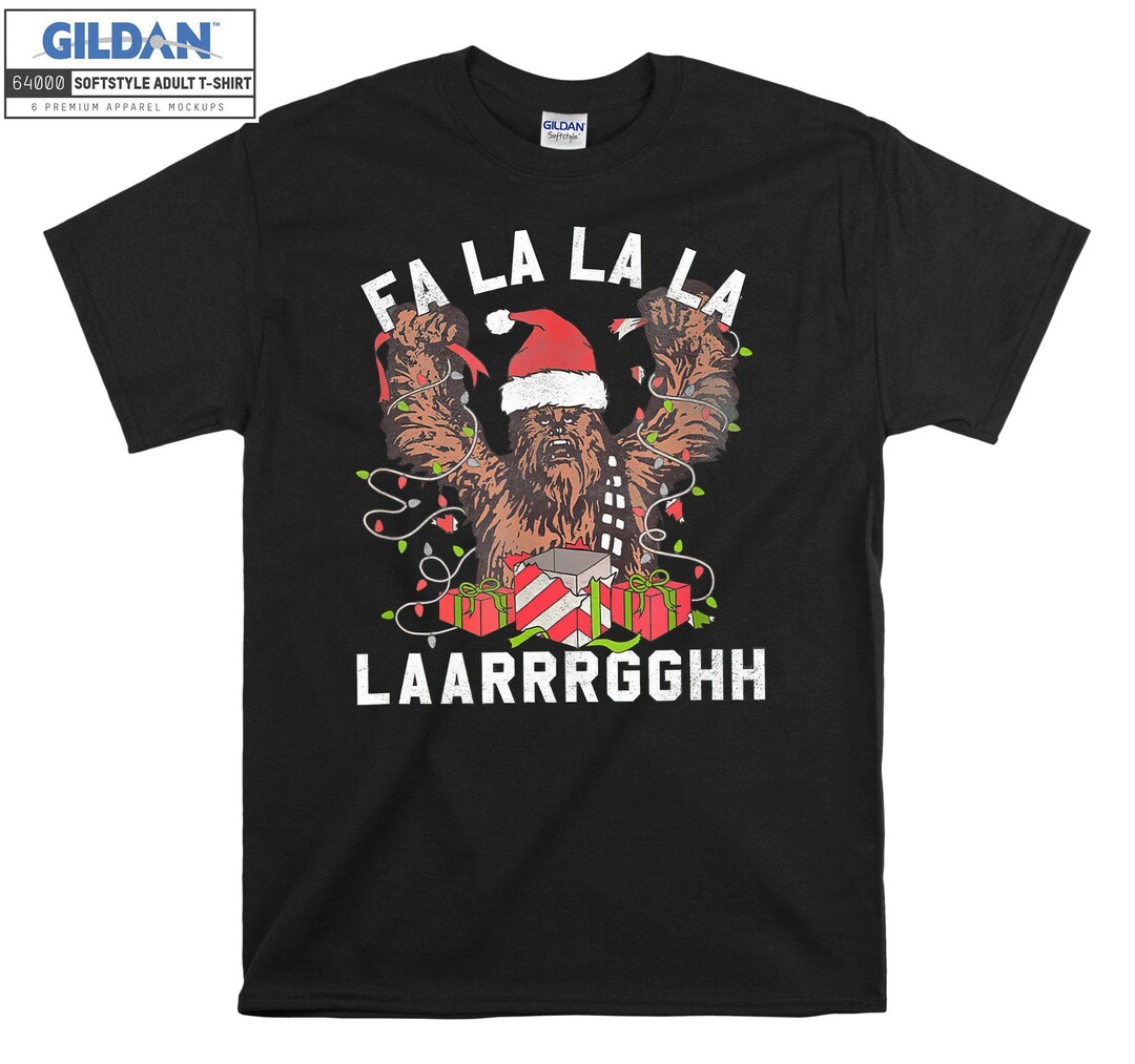 Fa La La La Star Wars Chewbacca Santa Christmas Shirt Disney T-shirts ...