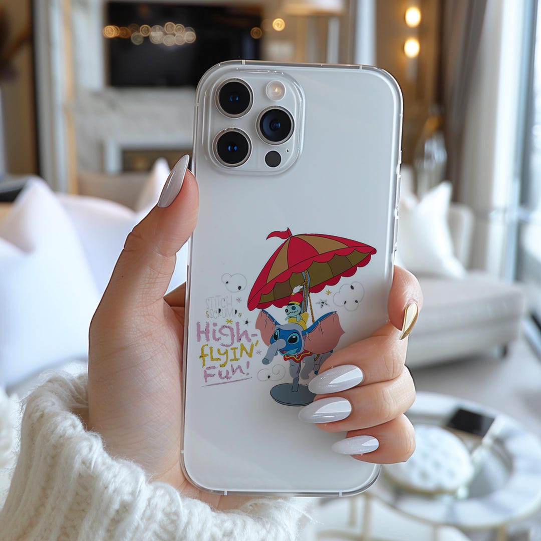 Stitch in Dumbo High Flyin Fun Stitch Phone Case AB167 - Etsy