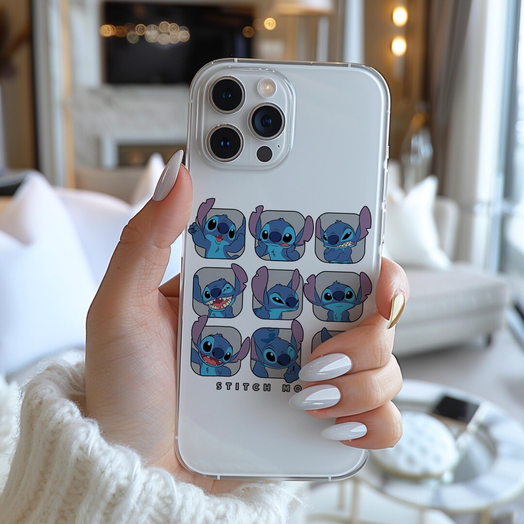 Famous Funny Cartoon Characters Stitch Moods Figure Phone Case 6262 - Etsy