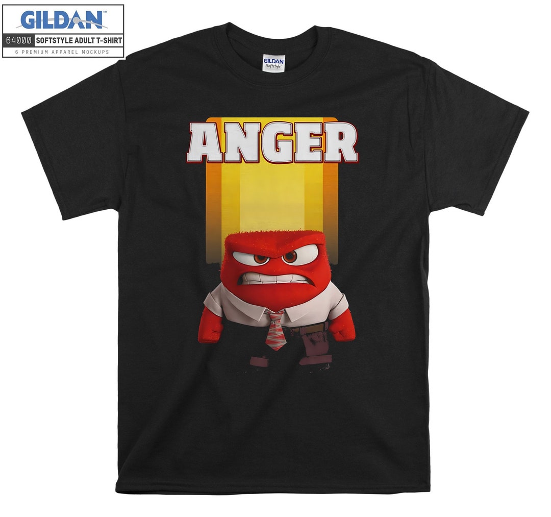 Disney Inside Out Anger Face T-shirt Hoody Kids Child Tote Bag Tshirt S ...