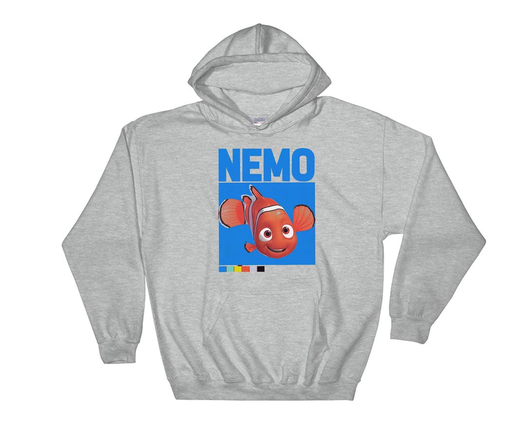 Disney Finding Nemo Color Code Nemo Dory Bruce Crush Hoodie Sweat ...