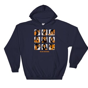 Disney the Lion King Scar Moods Poster Emotions of Hoodie Sweat ...