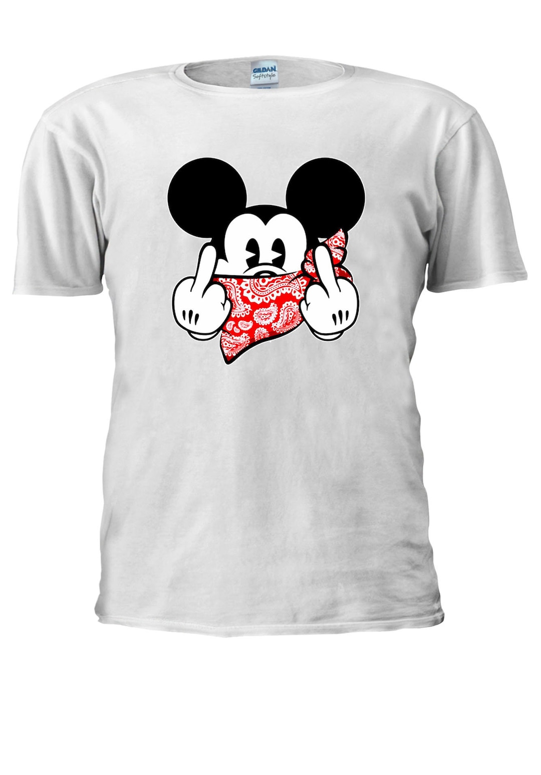 Mickey Mouse T Shirt Thug Life Gangster Disney T-shirt Tshirt S-M-L-XL ...