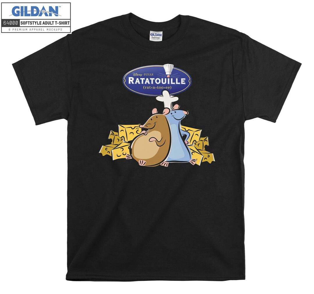 Funny Disney Pixar Ratatouille Shirt Title Logo Poster Remy T-shirts ...