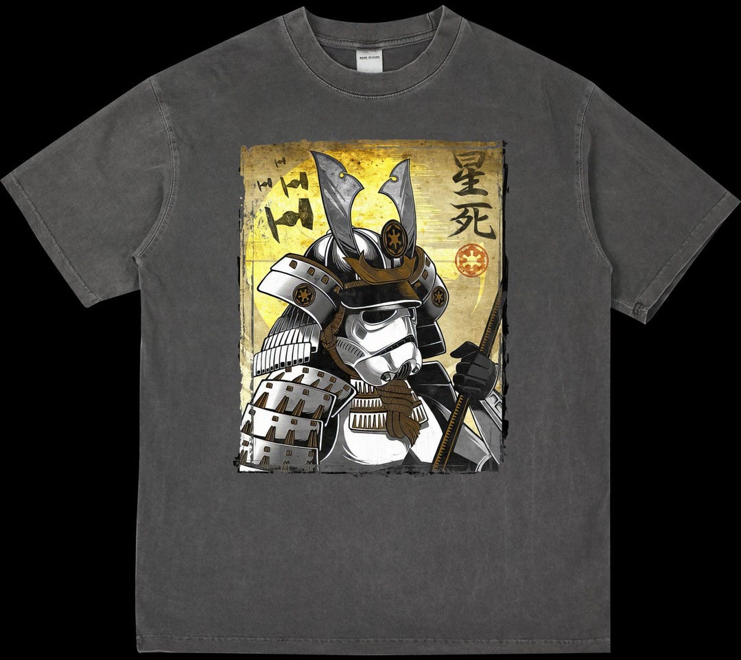 Star Wars Visions Samurai Trooper Poster T Shirt Stormtrooper Premium ...