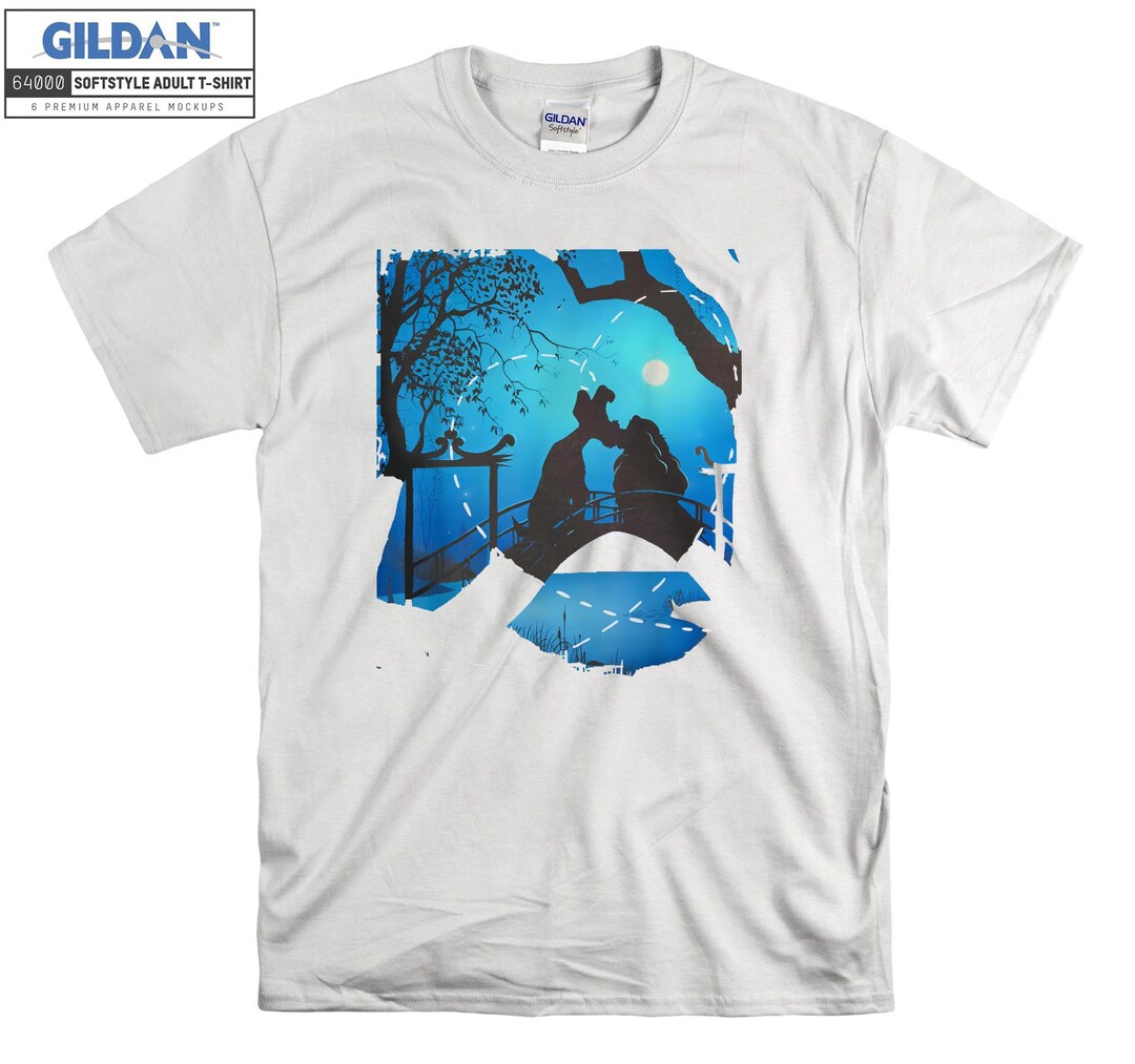 Lady and the Tramp Night Time T-shirt Hoodie Kids Child Tote Bag Tshirt ...
