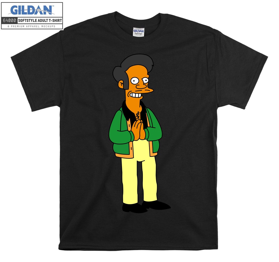 Apu Nahasapeemapetilon T Shirt Art Cartoon Simpson T-shirt Tshirt S-M-L ...