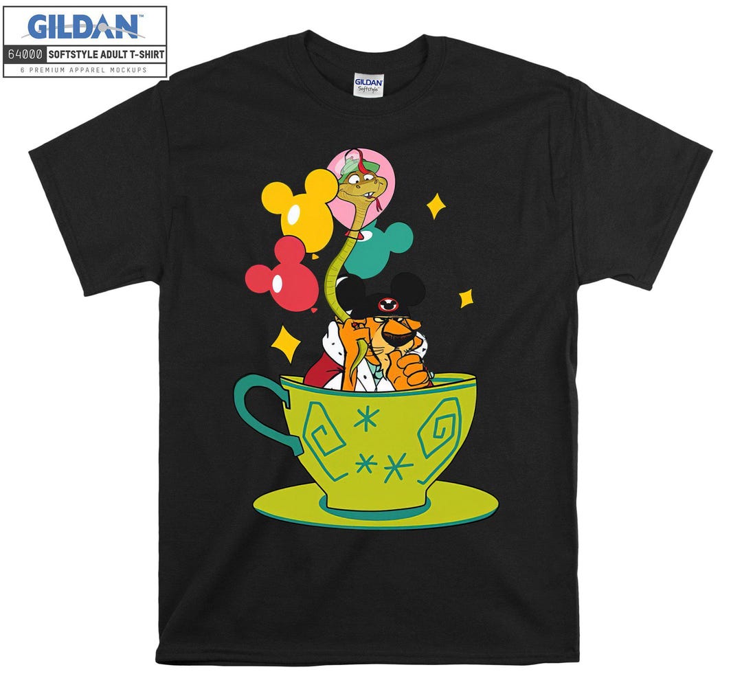 Disney Prince John and Sir Hiss Mickey Balloons Tea Shirt T-shirts ...
