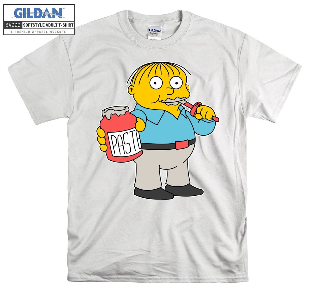 The Simpsons Ralph Wiggum Paste T Shirt Art Cartoon T-shirt Tshirt S-M ...