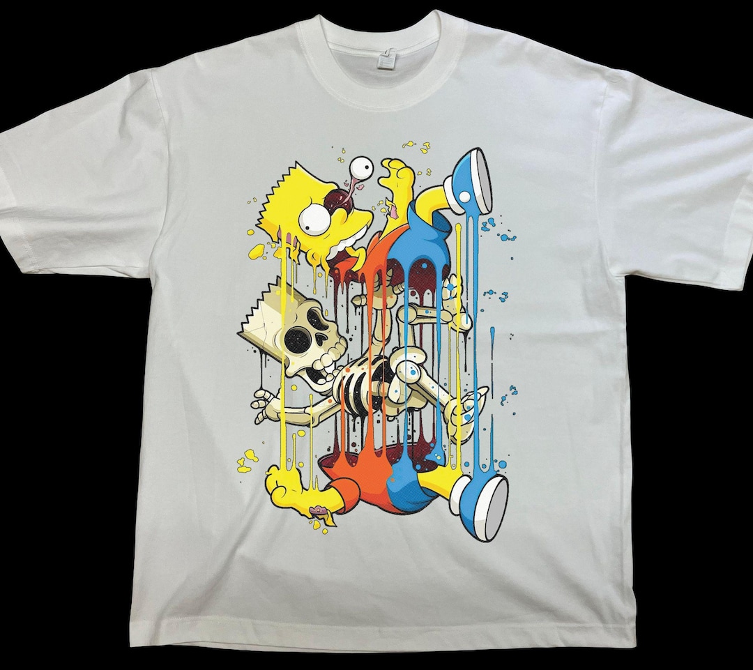 The Simpsons Bart Simpson Terrible Poster Figure Premium Heavyweight T ...