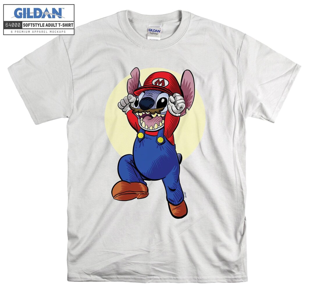 Super Mario Costume Stitch T-shirt Hoodie Kids Child Tote Bag Tshirt S ...