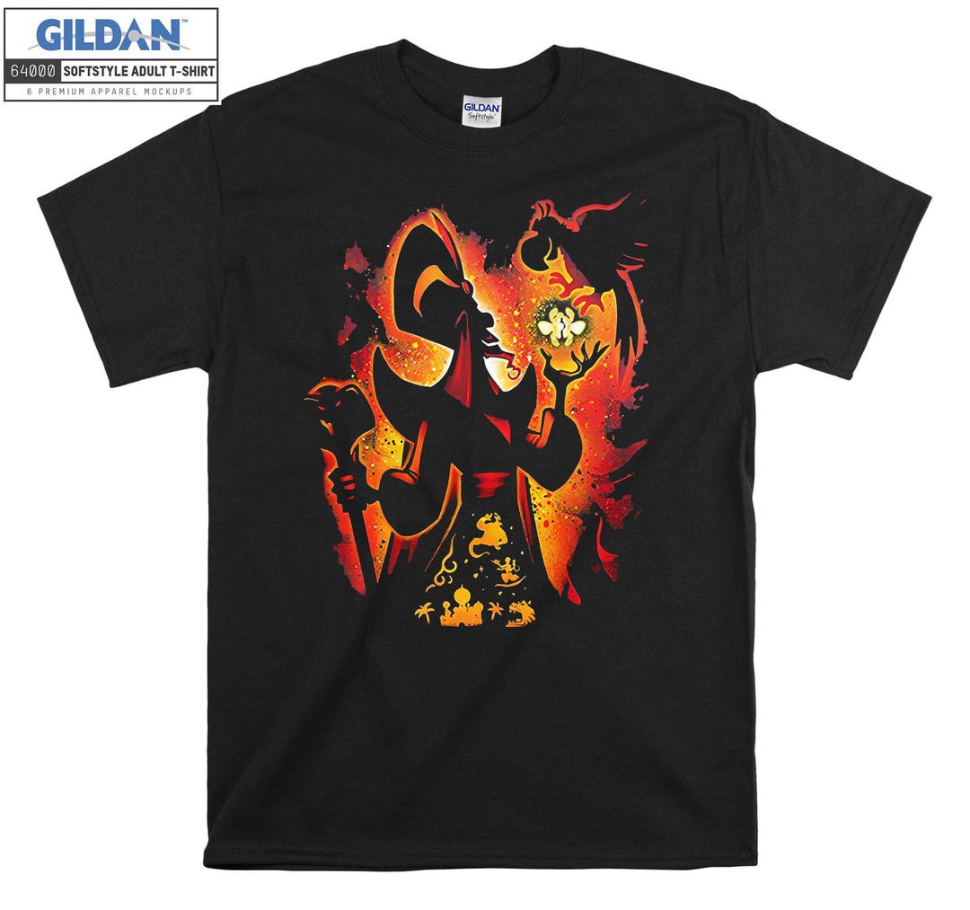 Retro Disney Jafar Aladdin Portrait Shirt Disney Villains T-shirts ...