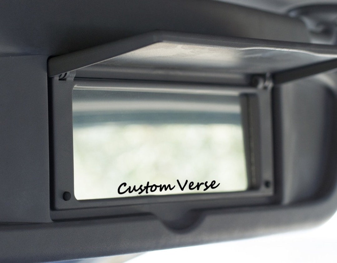 Custom Bible Verse Mirror Decal Car Mirror Decal Christian Car Decal ...