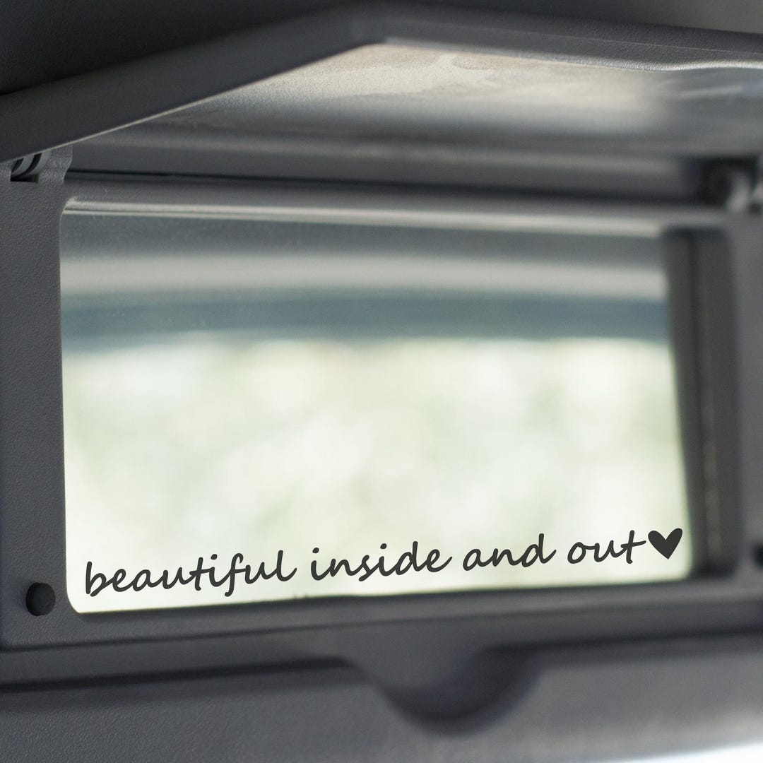 Inspirational Car Mirror Decal: Self Love Vinyl Sticker - Etsy