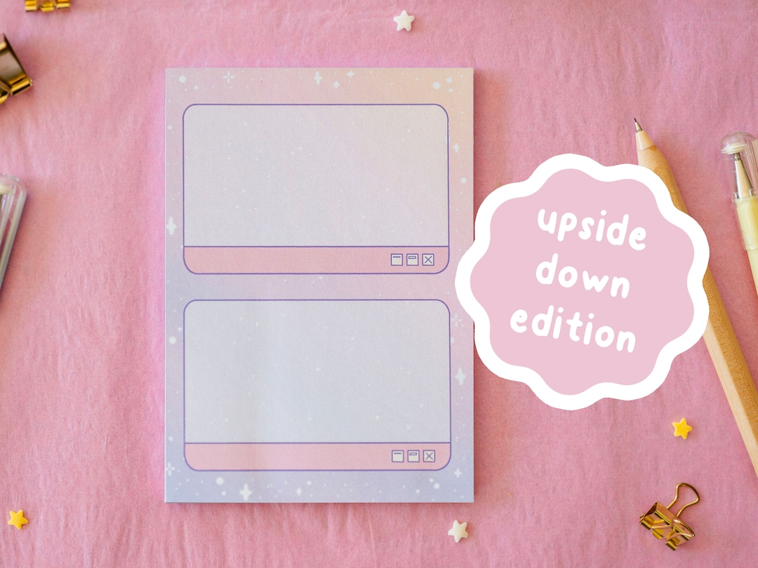 Cute Aesthetic Notepad A6 50 Sheets, Aesthetic Stationery, Notepad for ...