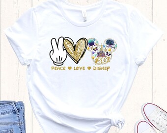 Peace Love Mickey - Etsy