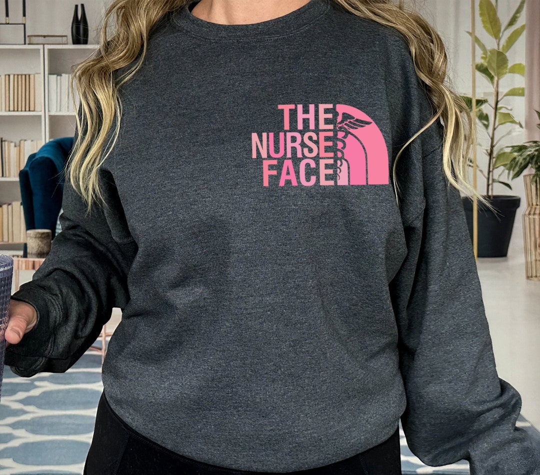 The Nurse Face Pink Version Shirt, Registered Nurse Sweatshirt, Nursing ...