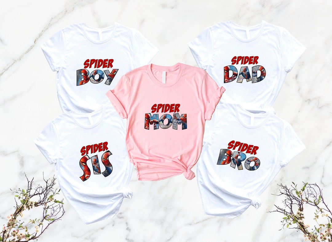 Spider Family Shirt, Spider Dad Shirt, Spider Mom Shirt, Spider Boy ...