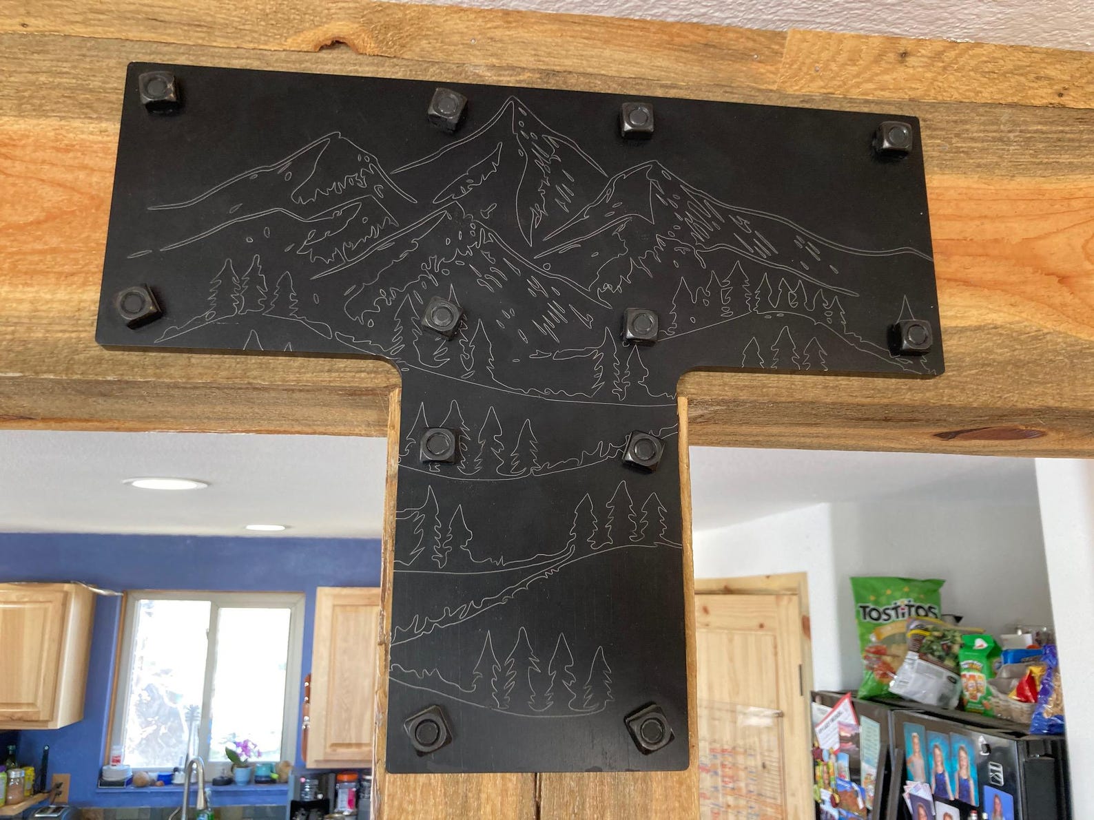 T Bracket for Post and Beam. Custom Bracket to Support Wooden Beam ...