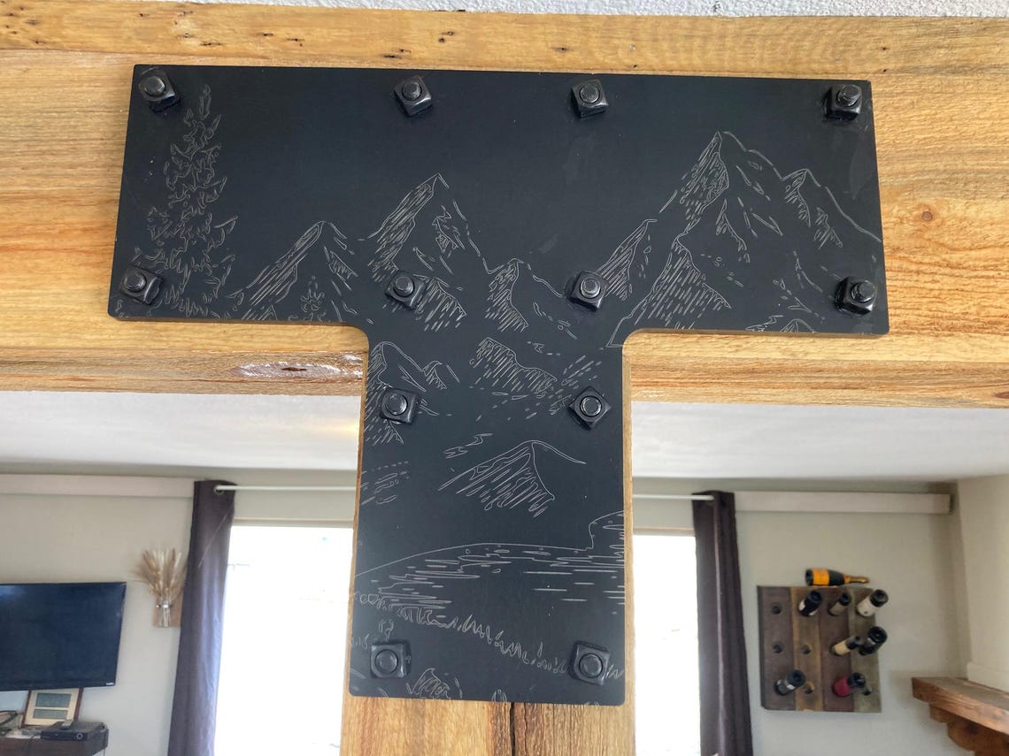 T Bracket for Post and Beam. Custom Bracket to Support Wooden Beam ...