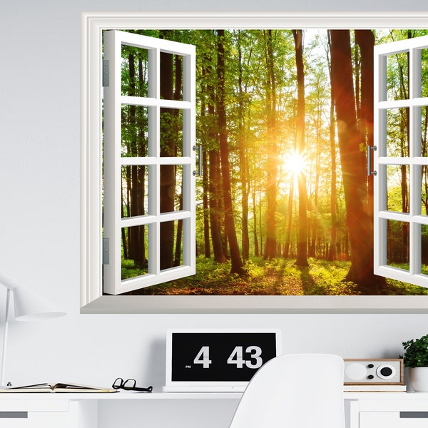3d Window Wall Decal - Etsy